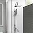 Dual Square Head Chrome Shower Set: Amazon.co.uk: Kitchen & Home