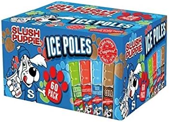 Slush Ice Pop Lollies Freezer Puppies Box of 60 for Kids Party Events ...