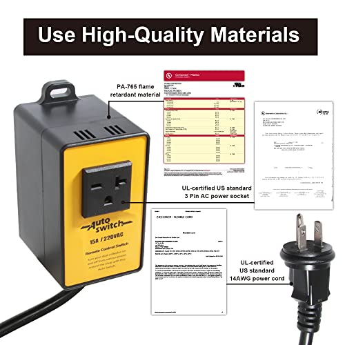 O'SKOOL 220V Wireless Remote Control Dust Collector Starter Outlet ...