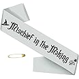 Amazon.com: Mischief in the Making Sash- Magic Themed Baby Shower Sash ...