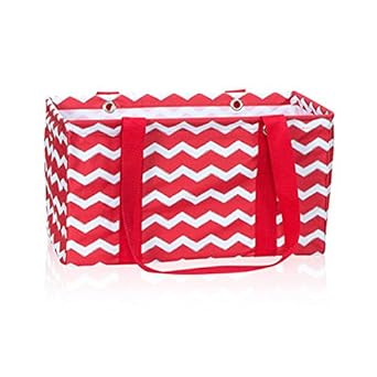 Amazon.com | Thirty-One Medium Utility Tote in Red Chevron | Travel Totes