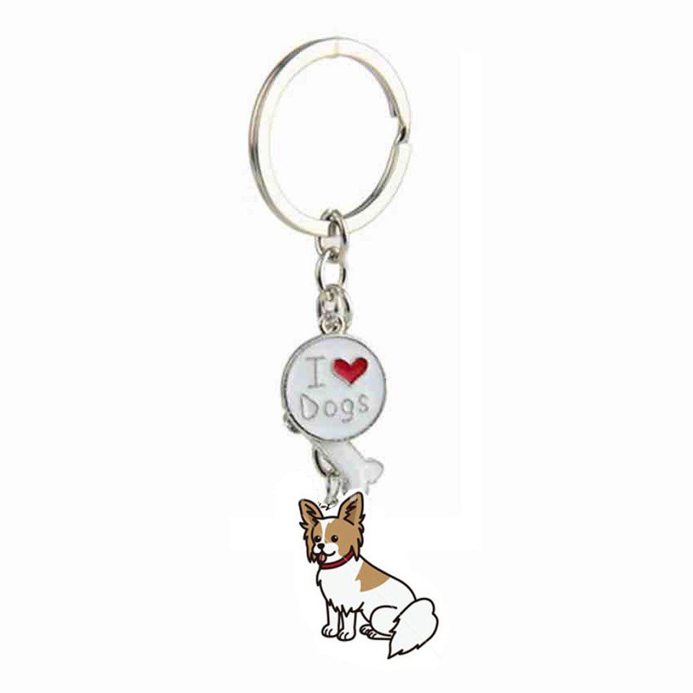 ZoonPark® Dog Key-ring Keychain,Lovely Cute Small Dog Puppy Keychain ...