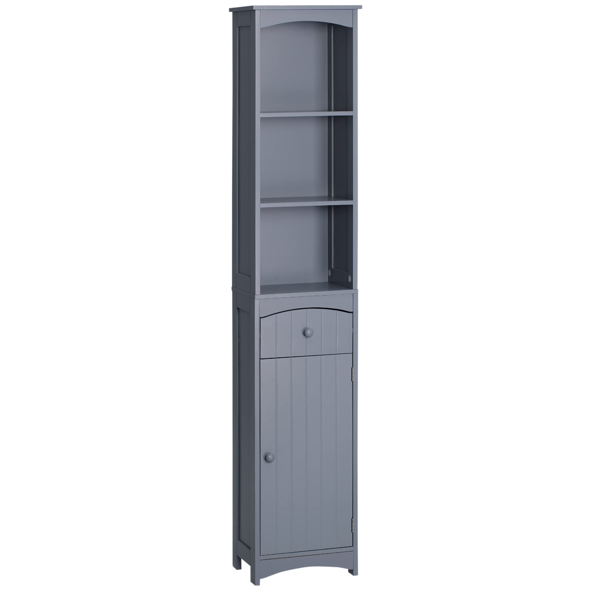 HOMCOM Bathroom Storage Cabinet, Free Standing Bathroom Storage Unit ...