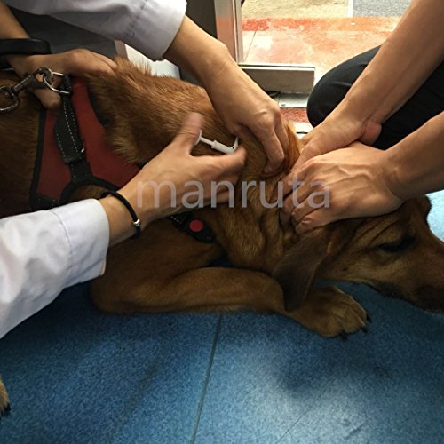 Manruta Pet ID Microchip Implant Kit for Small Dogs and Cats 1.4X8 MM Size 134.2Khz ISO 11784/5 ...