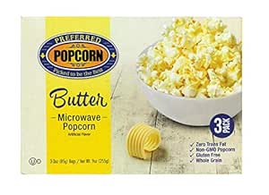 Amazon.com : Preferred Popcorn Microwave Popcorn, Buttery Popcorn, 36 ...