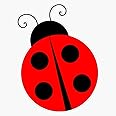 Amazon.com - Ladybug Vinyl Waterproof Sticker Decal Car Laptop Wall ...