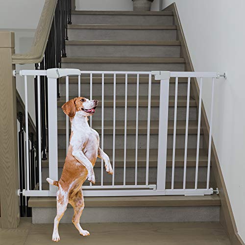 TOLEAD 29.5-48.75 Inch Extra Wide Walk Through Safety Gate, Easy Open ...