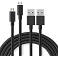 2 Packs Replacement USB Charger Cable for Fire Tablets Kindle eReaders ...