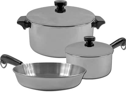 Amazon.com: Revere 5-Piece Stainless Steel Aluminum Disc Cookware Set ...