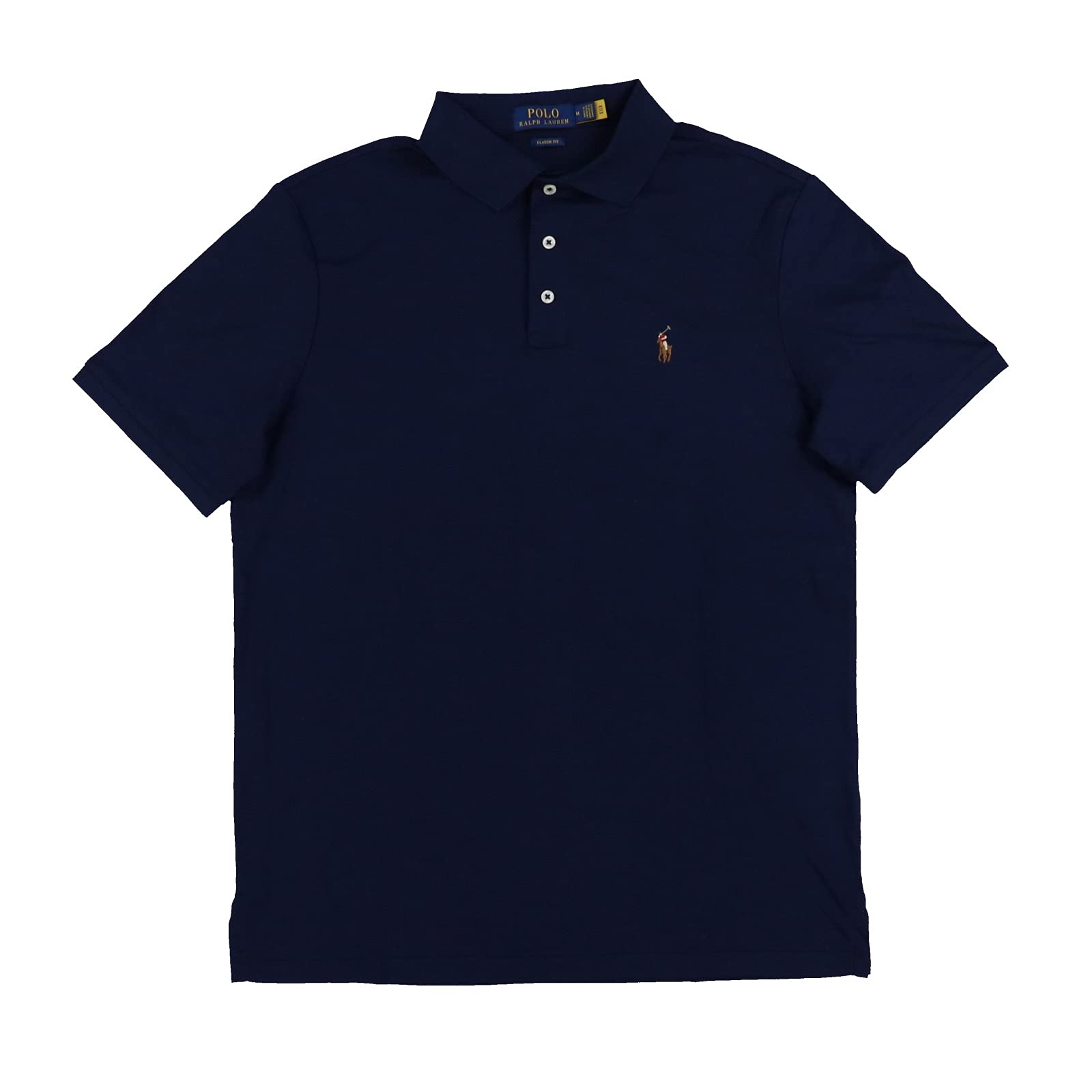 Polo Ralph Lauren Mens Classic Fit 3 Button Interlock Polo Shirt (X ...