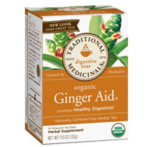 Amazon.com : Traditional Medicinals Ginger Aid Herb Tea -- 3x16 Bag ...