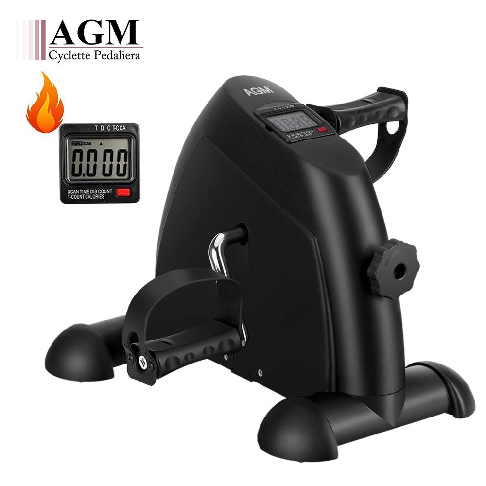 AGM Mini Cyclette da Casa, Pedaliera Cyclette Fitness per Braccia e ...