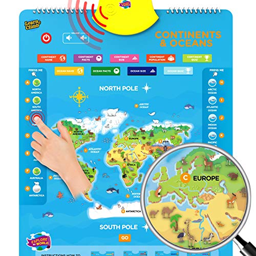 Interactive World Map For Kids Set Of 5 Electronic Talking Posters interactive-world-map-for-kids-set-of-5-electronic-talking-posters