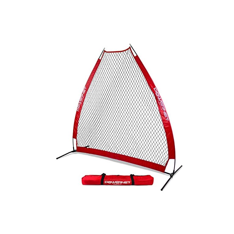PowerNet 7 Foot Portable Pitching Screen A-Frame | Baseball Pitcher ...