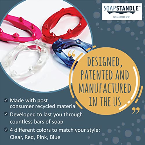 SoapStandle Bar Soap Grip No Goo or Mess Soap Holder for Bath and ...