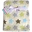 "First Steps" Luxury Soft Fleece Baby Blanket with Cute Giraffe Design ...