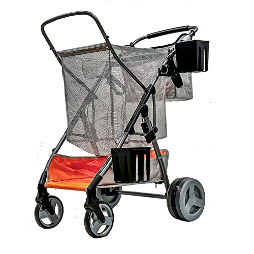 Strolee Beach Compact Folding Cart - All-Terrain Oversized Wheels for ...