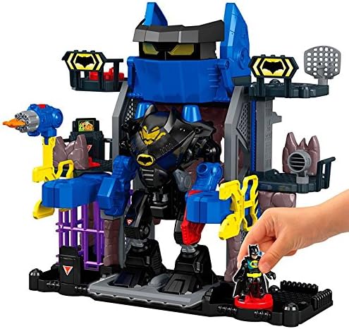 Fisher-Price Imaginext DC Super Friends Bat-Tech Bat-Bot Playset Black ...