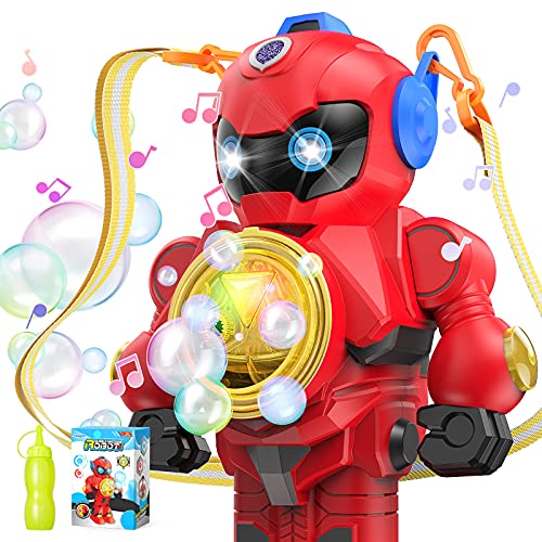Bubble Machine Bubble Blower - Auto Robot Bubble Maker, Music & Light ...