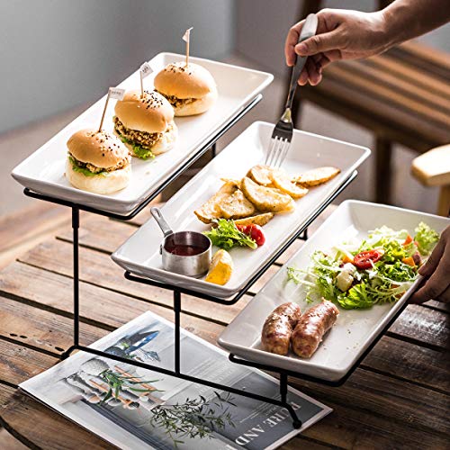 YHOSSEUN 3 Tier Serving Stand Tiered Serving Stand With 3 Porcelain ...