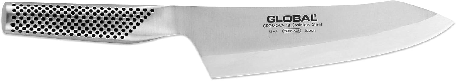 Global Knives G-7 Deba Knife with 18cm Blade, CROMOVA 18 Stainless ...