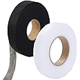 Yesallwas 2 Pcs 200 Yards Fabric Fusing Tape Hem Tape Adhesive Iron-on Hemming Tape Roll 15 mm ...