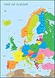 Map of Europe - Learn Childrens Wall Chart Educational A3 (30cm x 42cm ...