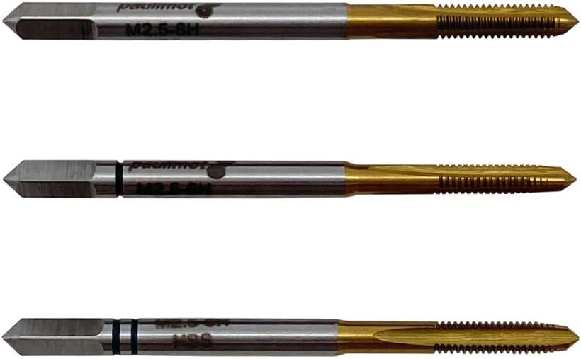 PAULIMOT Hand-Gewindebohrer-Satz 3-teilig M2,5 x 0,45: Amazon.de: Baumarkt
