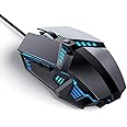 Amazon.com: Wired Gaming Mouse Macros Computer mice Mechanical 5 Colors ...