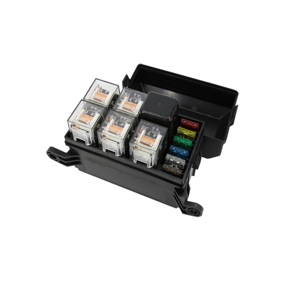 Amazon.com: 6 Ways Auto fuse box assembly with 1PCS 12V 4Pin 40A + 5PCS ...