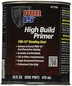Amazon.com: POR-15 41108 High Build Primer - 1 pint: Automotive