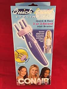Amazon.com : Conair QB3 Quick Braid Styling Kit : Hair Braiders ...