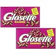 GLOSETTE Raisins covered in chocolate (2) Box Value Bundle (105g per ...