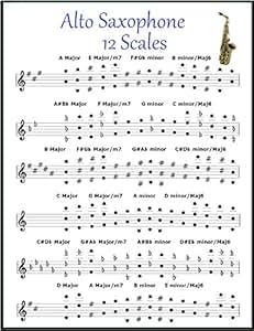 Amazon.com: ALTO SAXOPHONE CHART 12 SCALES FOR SAX: Musical Instruments