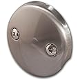 Amazon.com: CalcMetal Dual Hole Bathtub Drain Overflow Plate with Two ...