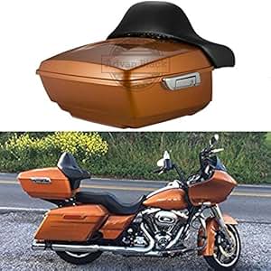 Amber Whiskey King Tour Pack Luggage Trunk Fit for Harley Touring Road ...