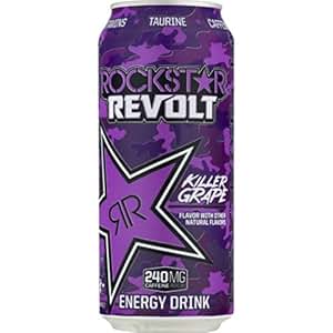 Amazon.com : Rockstar Revolt Killer Grape Energy Drink, 16 Ounce (16 ...