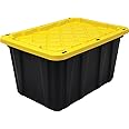 Amazon.com - HDX 27 gal. Strong Box Plastic Storage Tote in Black and ...