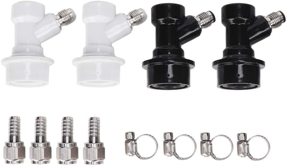 4Pcs Ball Lock Adapter,Threaded Small Ball Lock Keg Ball Lock Adapter ...