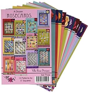 Amazon.com: Villa Rosa Designs VRD71144 A Dozen 3 Pattern Rose Cards Set