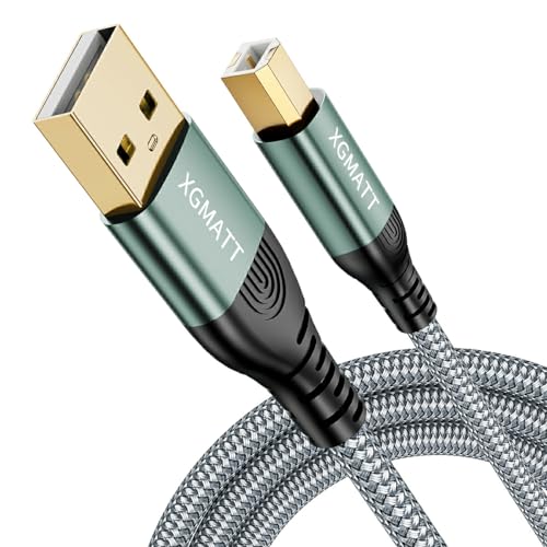 XGAMTT USB A to USB B Printer Cable 10ft,USB 2.0 Printer Cable USB-A to ...