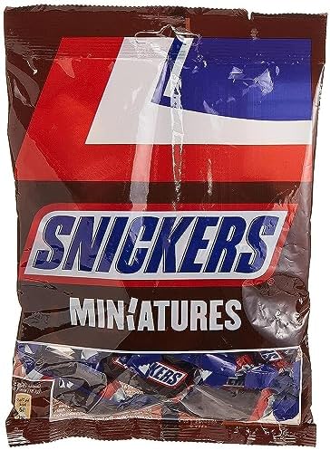 Snickers Miniatures Original Bag, Pack of 2x150g, Chocolate Bag, Milk ...