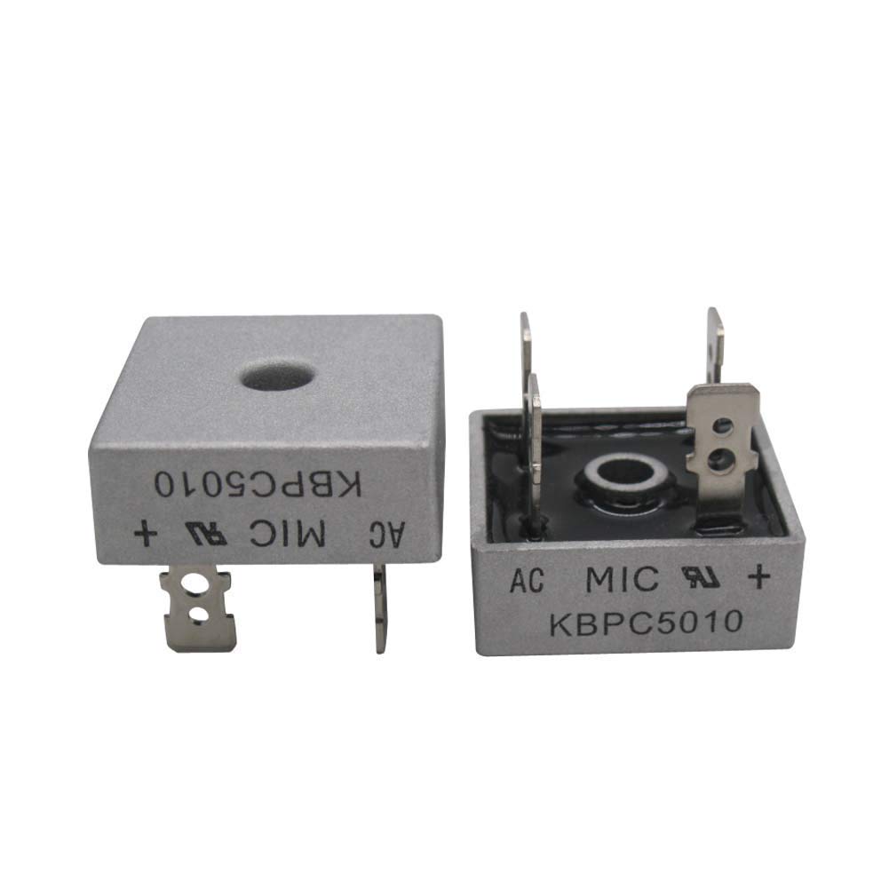 Taiss / 4Pcs KBPC5010 Bridge Rectifier 1000V 50A AC to DC Full Wave ...