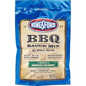 Amazon.com : Kingsford BBQ Sauce Mix & Dry Rub - Original Smoke Hickory ...