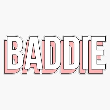 Amazon.com: Baddie Vinyl Waterproof Sticker Decal Car Laptop Wall ...