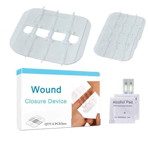 Hiraethore 4Pcs Zip Stitch Sutures, 3 Straps Emergency Steri Strips ...