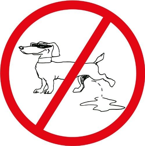 Ban Stop Sign No Dog Shit Car Bumper Sticker Decal 5" x 5": Amazon.ca ...