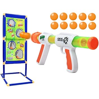 Amazon.com: Kiddie Play Atomic Power Popper Gun Ball Shooter with ...