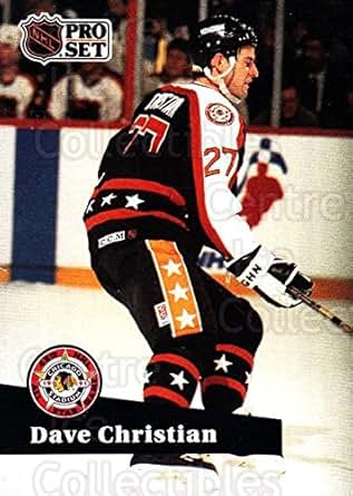 Amazon.com: (CI) Dave Christian Hockey Card 1991-92 Pro Set (base) 297 ...