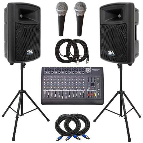 Buy Seismic Audio - Landslide12-PKG22 - 15" Molded PA Speaker Package ...